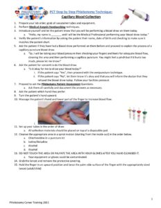 PCT Step by Step Capillary Puncture Phlebotomy Technique - Phlebotomy ...