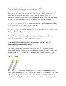 What are the differences between an SST and a PST - Phlebotomy Career ...